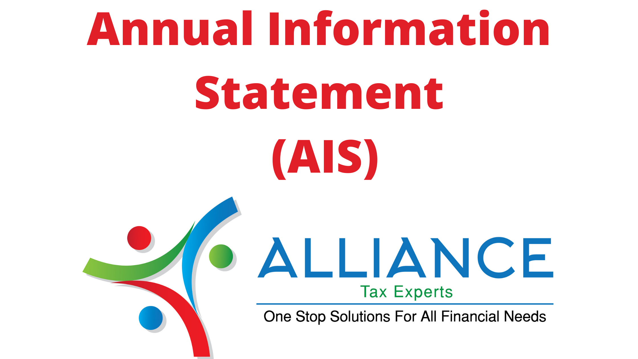 Alliance Tax Experts | Annual Information Statement AIS in Income Tax ...