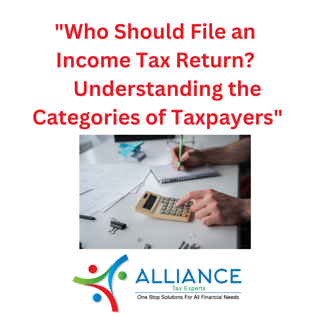 Alliance Tax Experts | Who Should File an Income Tax Return ...