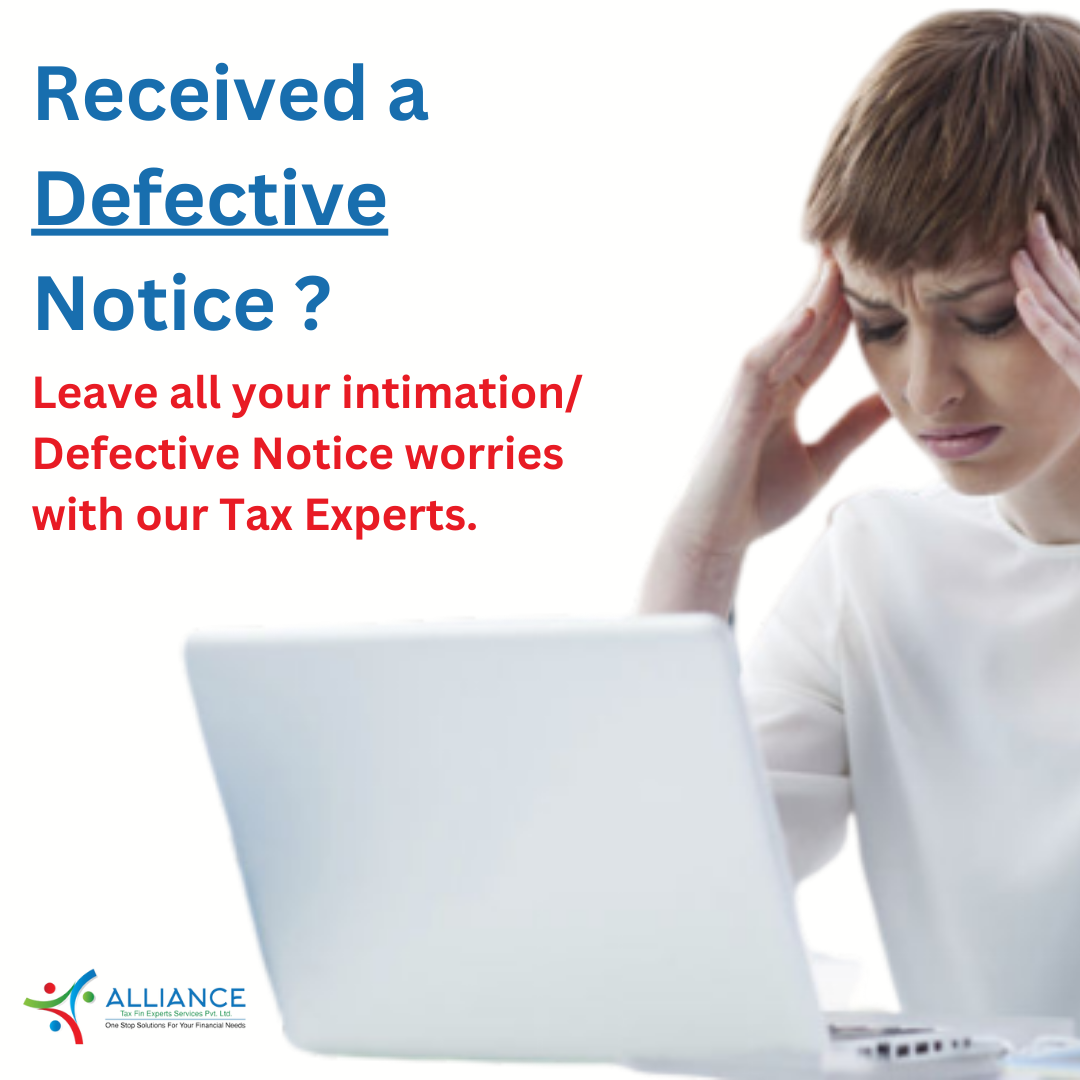 Alliance Tax Experts | 139 9 Notice under defective returns from Income ...