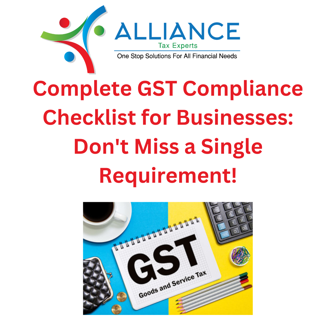 Alliance Tax Experts | Complete GST Compliance Checklist for Businesses ...